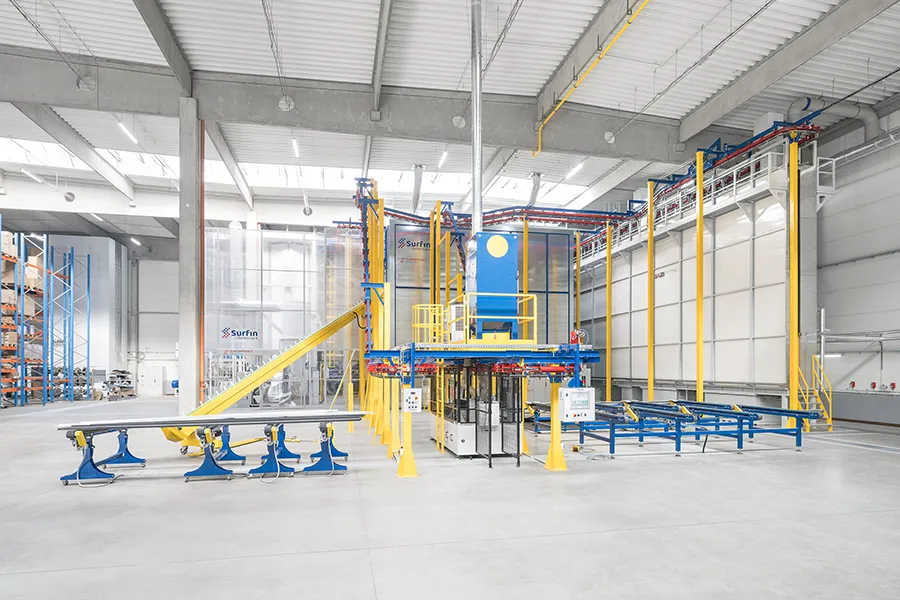 Automated Vertical Coating Line for up to 7m Aluminium Profiles